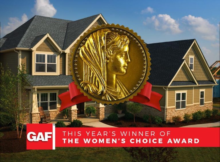 GAF: This Year’s Winner of the Women’s Choice Award | Universal Roofing ...
